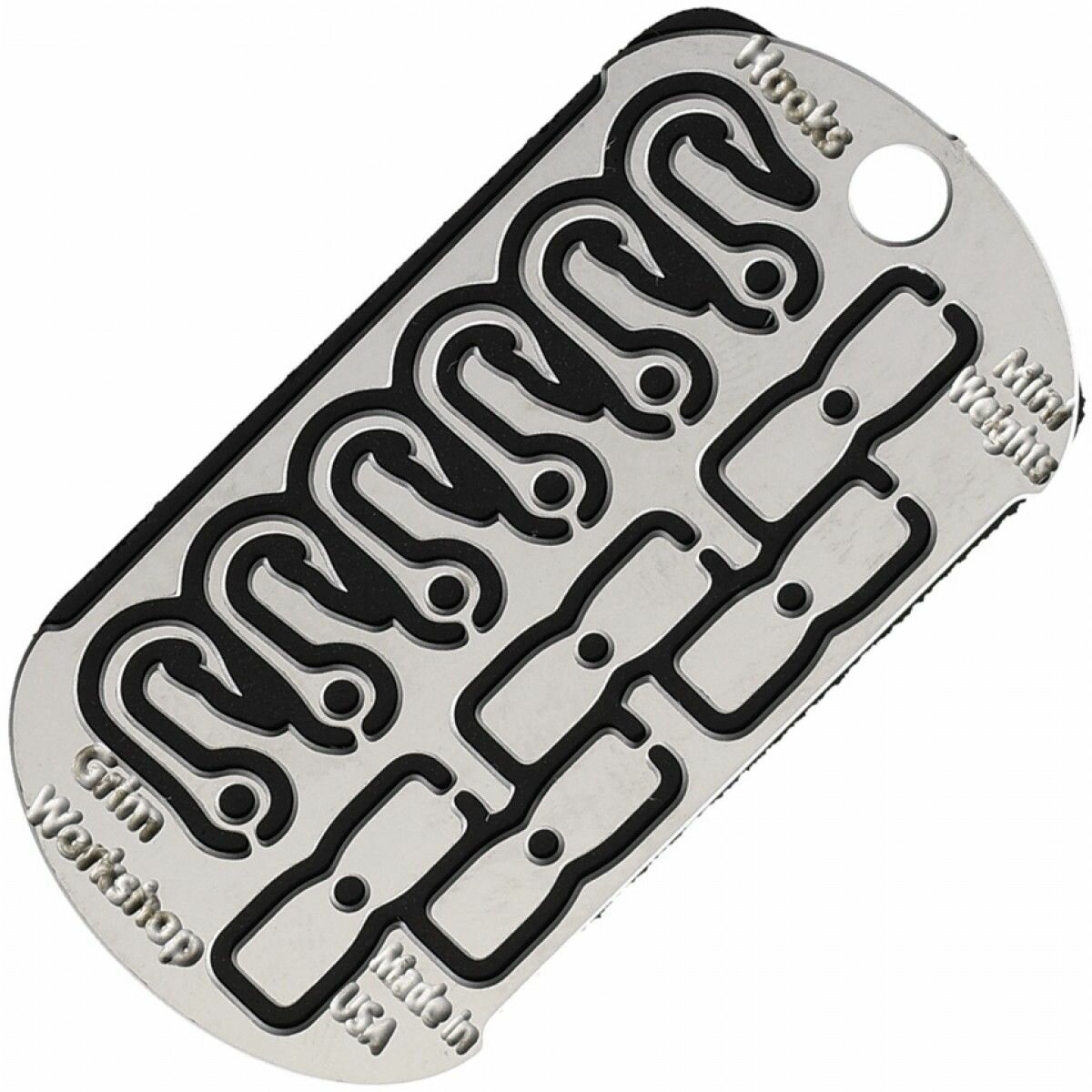 Армейский жетон-мультитул для выживания Grim Workshop Mini Hook Dog Tag