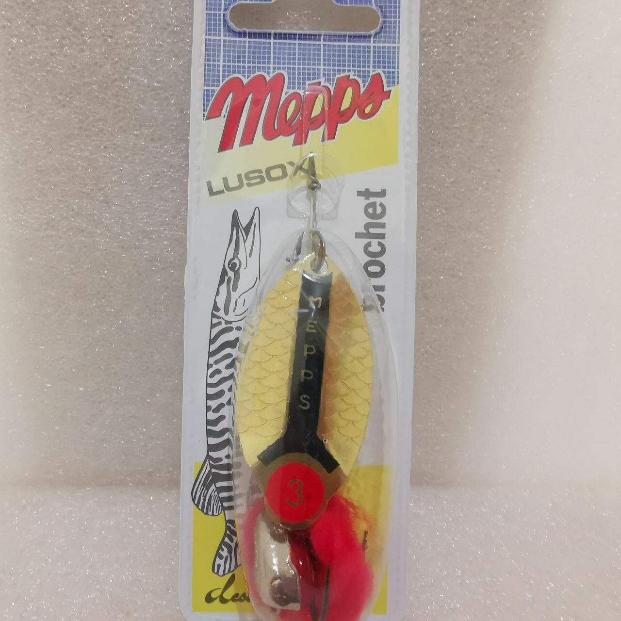 Блесна Mepps LUSOX Gold #3 блистерная упаковка (7,5г+13г)