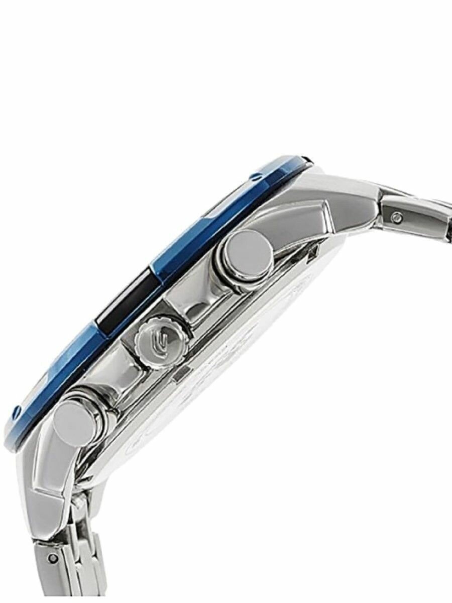 Наручные часы CASIO, синий, серебряный, черный — фото 1
