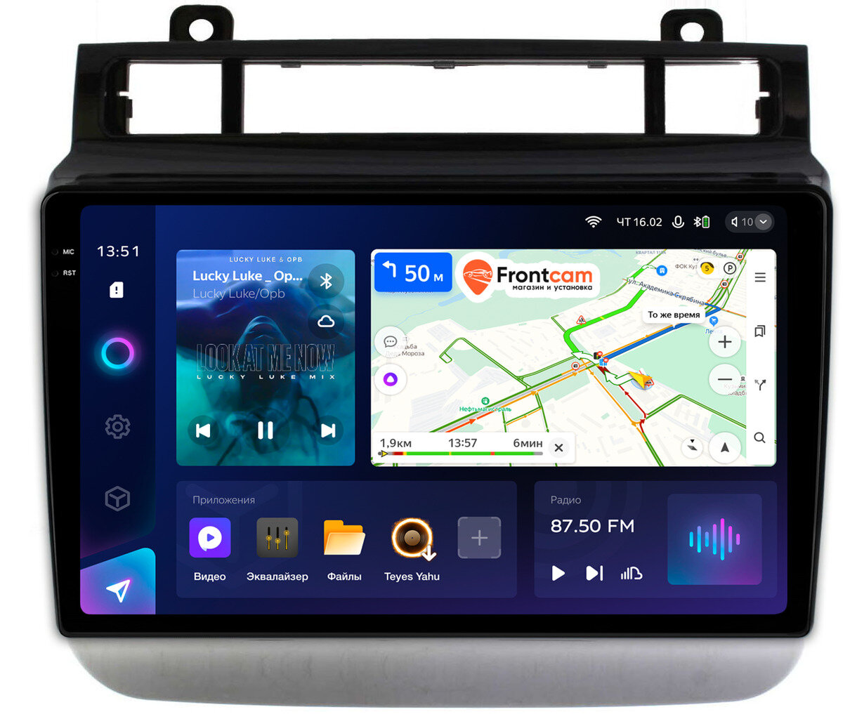 Штатная магнитола Teyes CC3 2K 4/32 9.5" RM-9476 Volkswagen Touareg 2 2010-2018 Android 10 (4G-SIM, DSP, QLed)