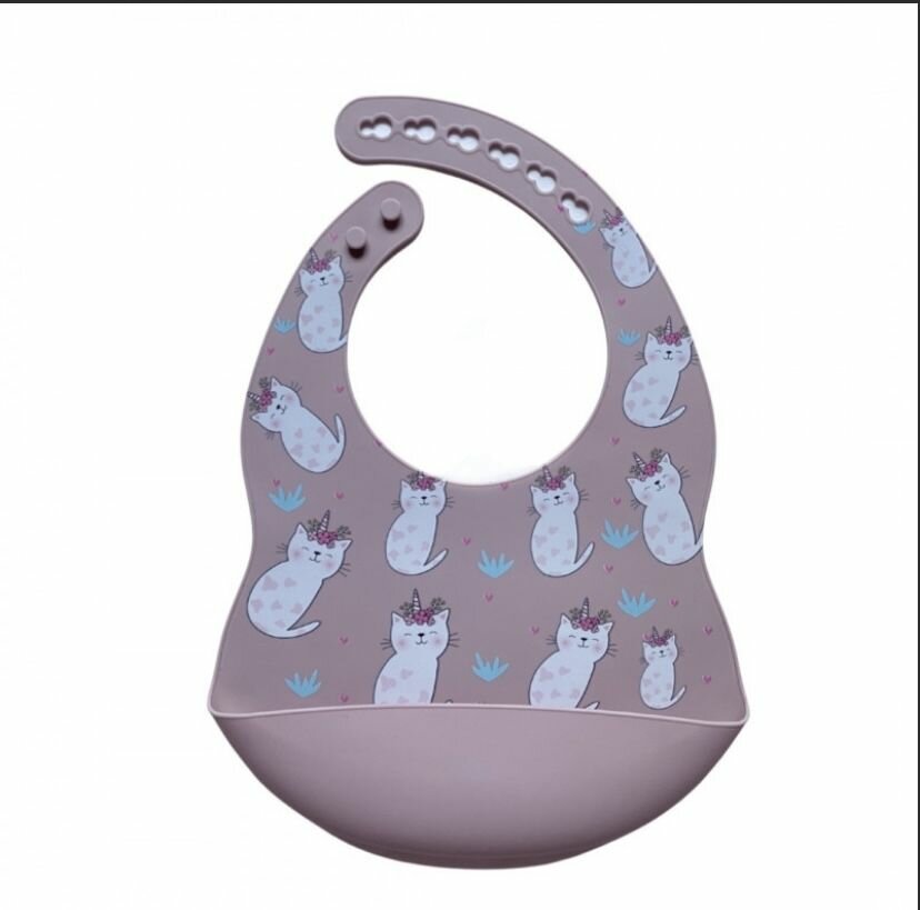 Силиконовый нагрудник для кормления