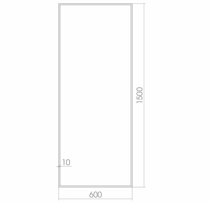 Зеркало Azario Монреаль 60x150 дуб ФР-00001408