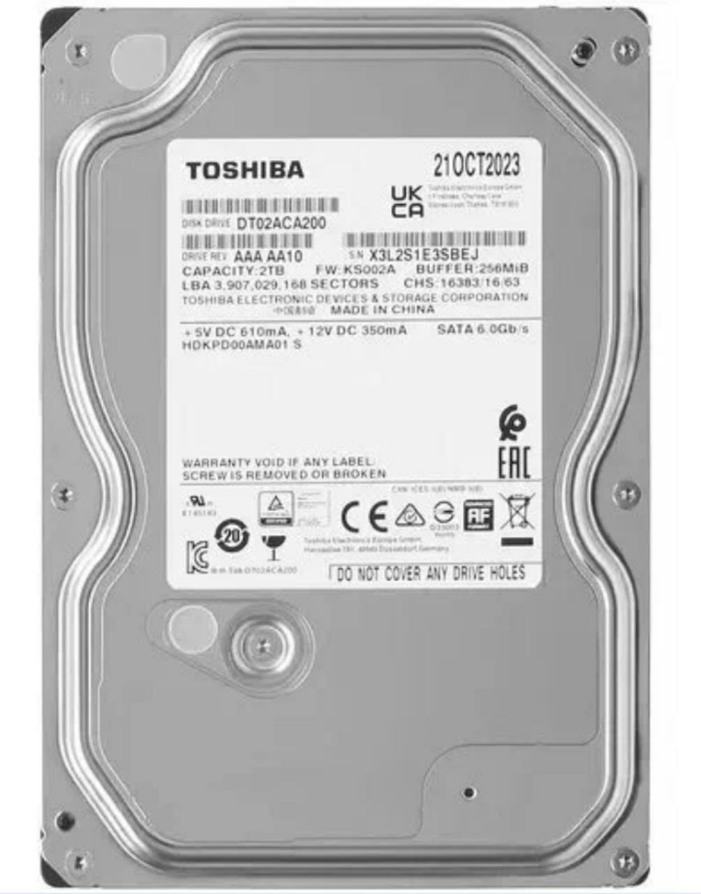 2 ТБ Жесткий диск Toshiba DT02 [DT02ACA200]