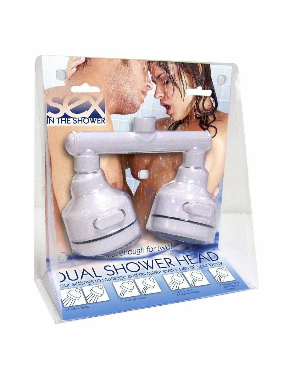 Двойной душ для секса в ванной "Sex in the shower" 16см