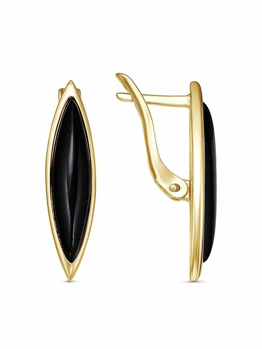 Серьги, серебро, 925 проба, агат синтетический