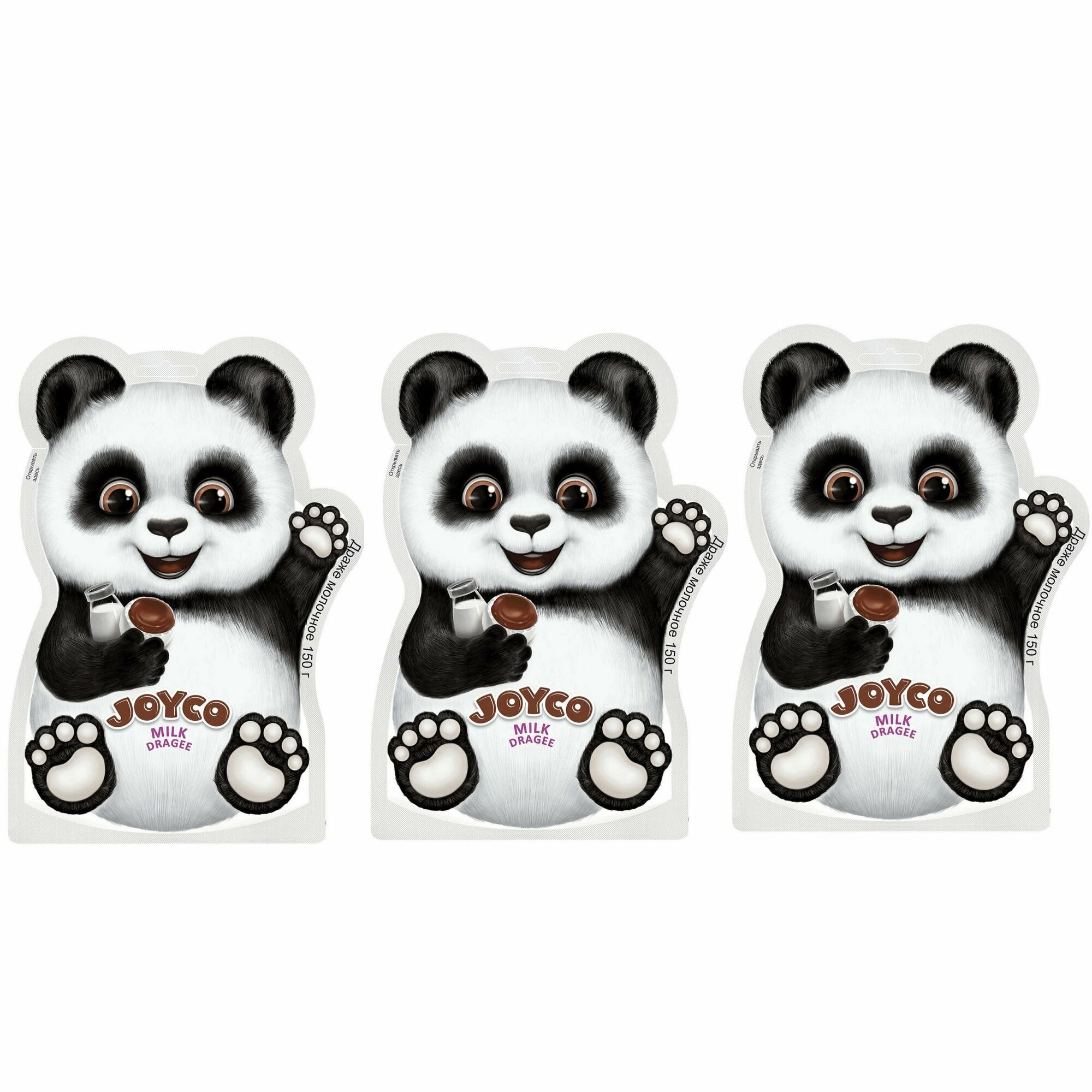JOYCO Драже Панда, сливочное, 150 г, 3 уп