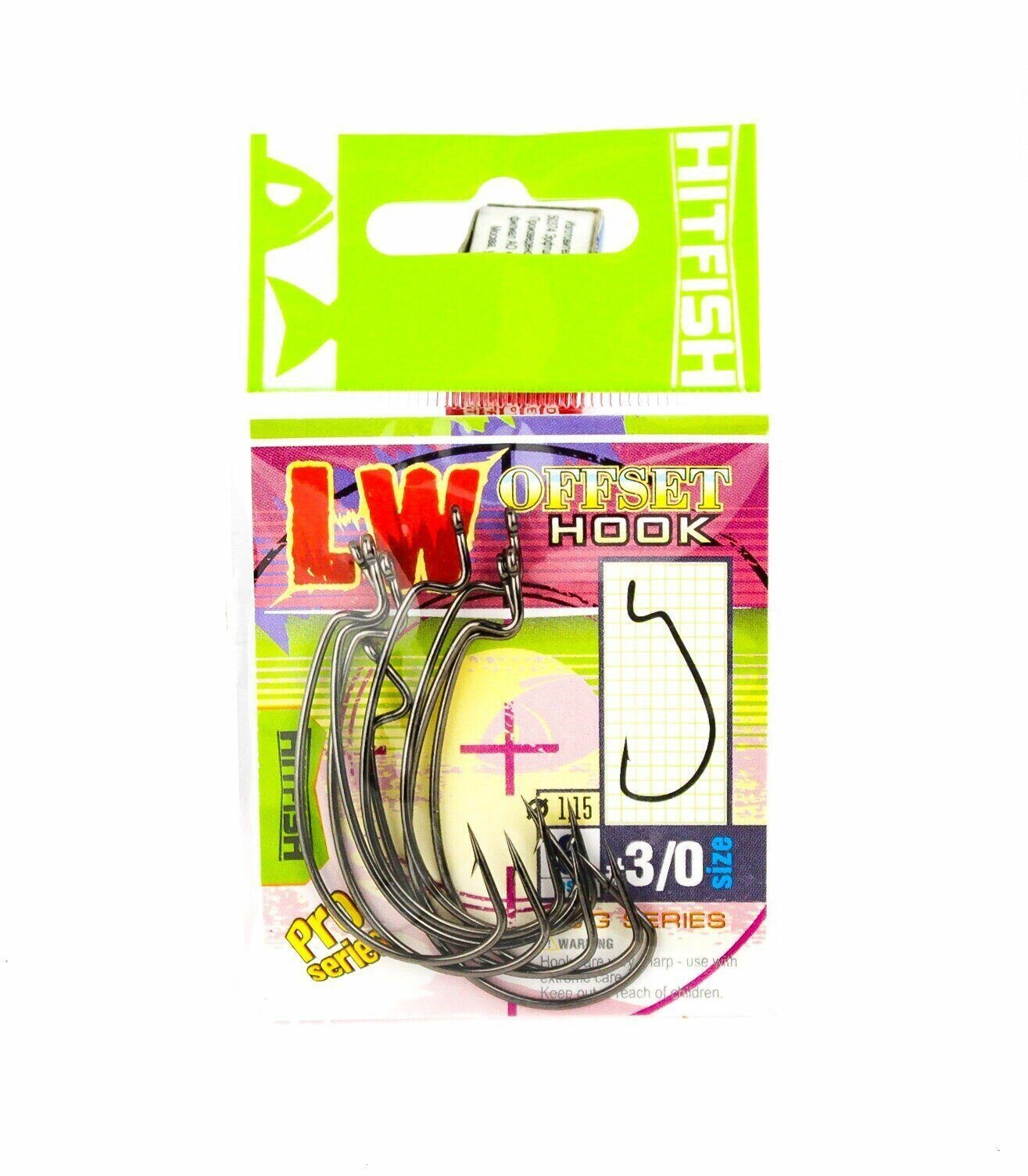 Крючок офсетный HITFISH LW OFFSET HOOK 3/0 (8 шт./пач)