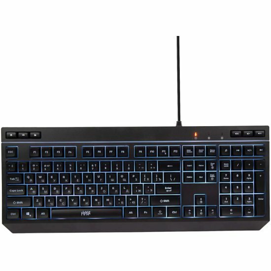 Игровая клавиатура Hiper GKEY-1100 проводная черный (GKEY-1100)