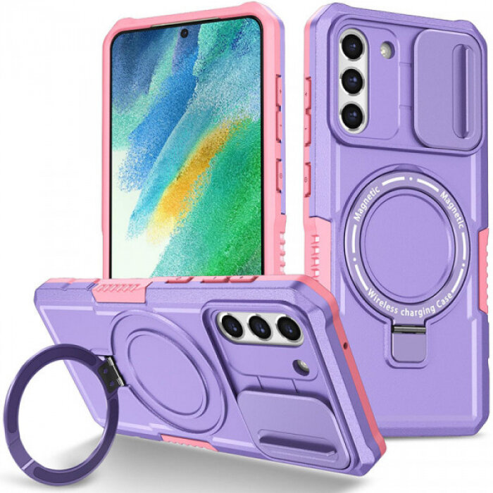 CamShield MagSafe Противоударный чехол для Samsung Galaxy S21 FE со шторкой для камеры