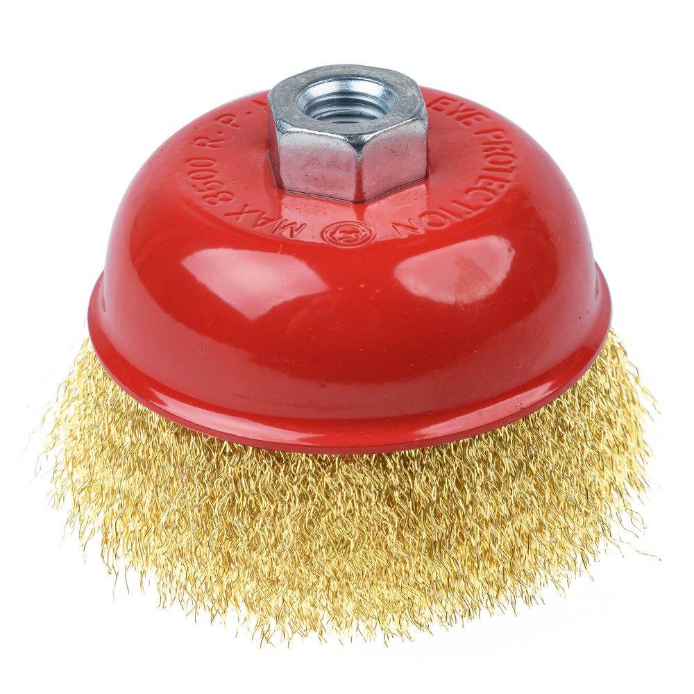 Щётка металлическая чашечная мягкая проволока 100мм*14мм YIDA T876603