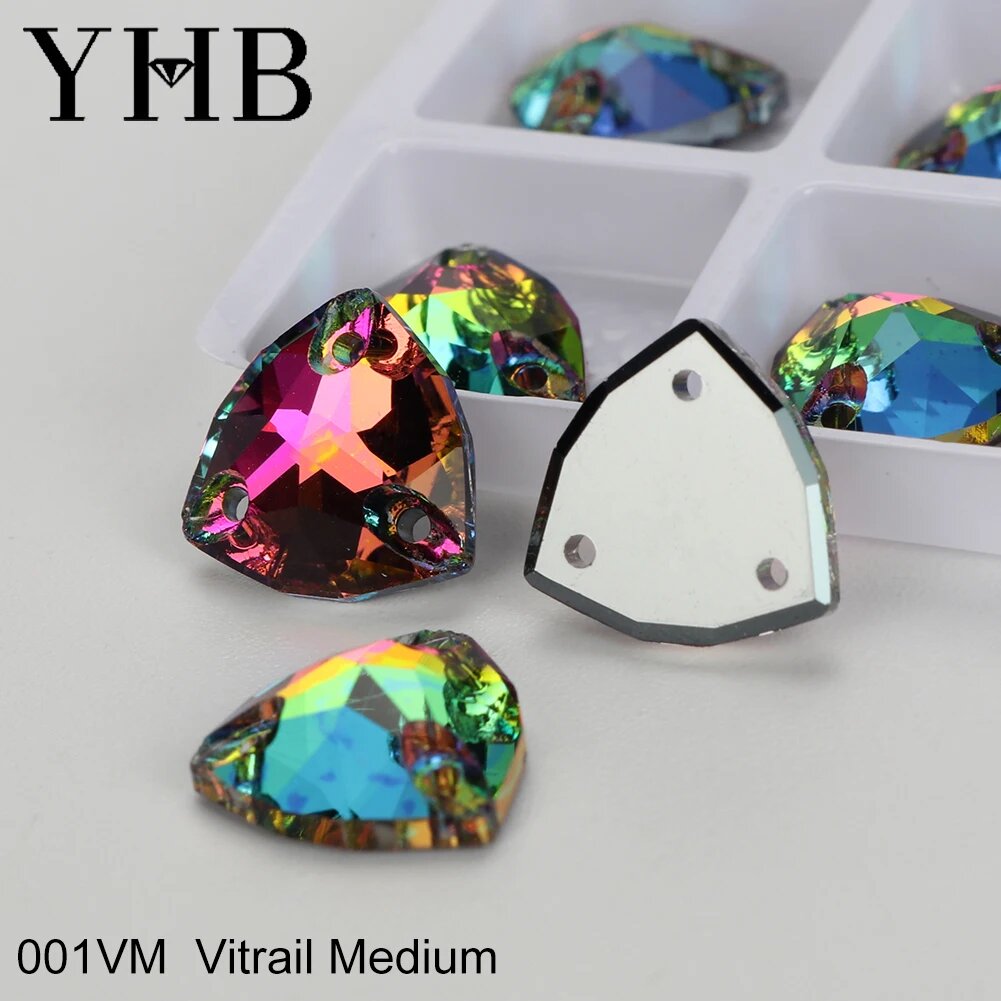 Стразы YHB 12 мм, 001VM Vitrail Medium, 28 шт