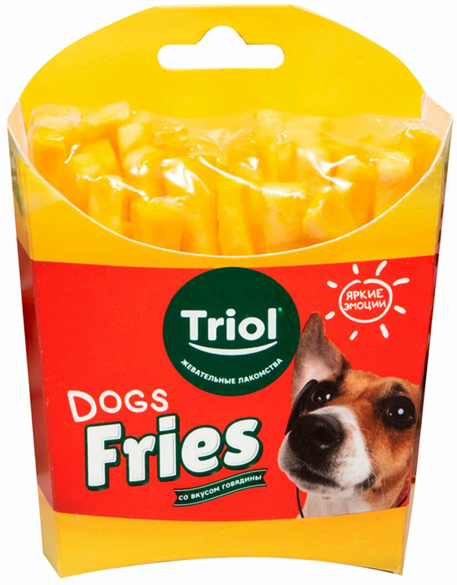Лакомство TRIOL FUN FOOD для собак картофель фри (100 гр х 2 шт)