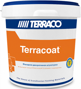 Декоративная Штукатурка Terraco Terracoat BT 25кг с Песчаной Текстурой для Внутренних и Наружных Работ.