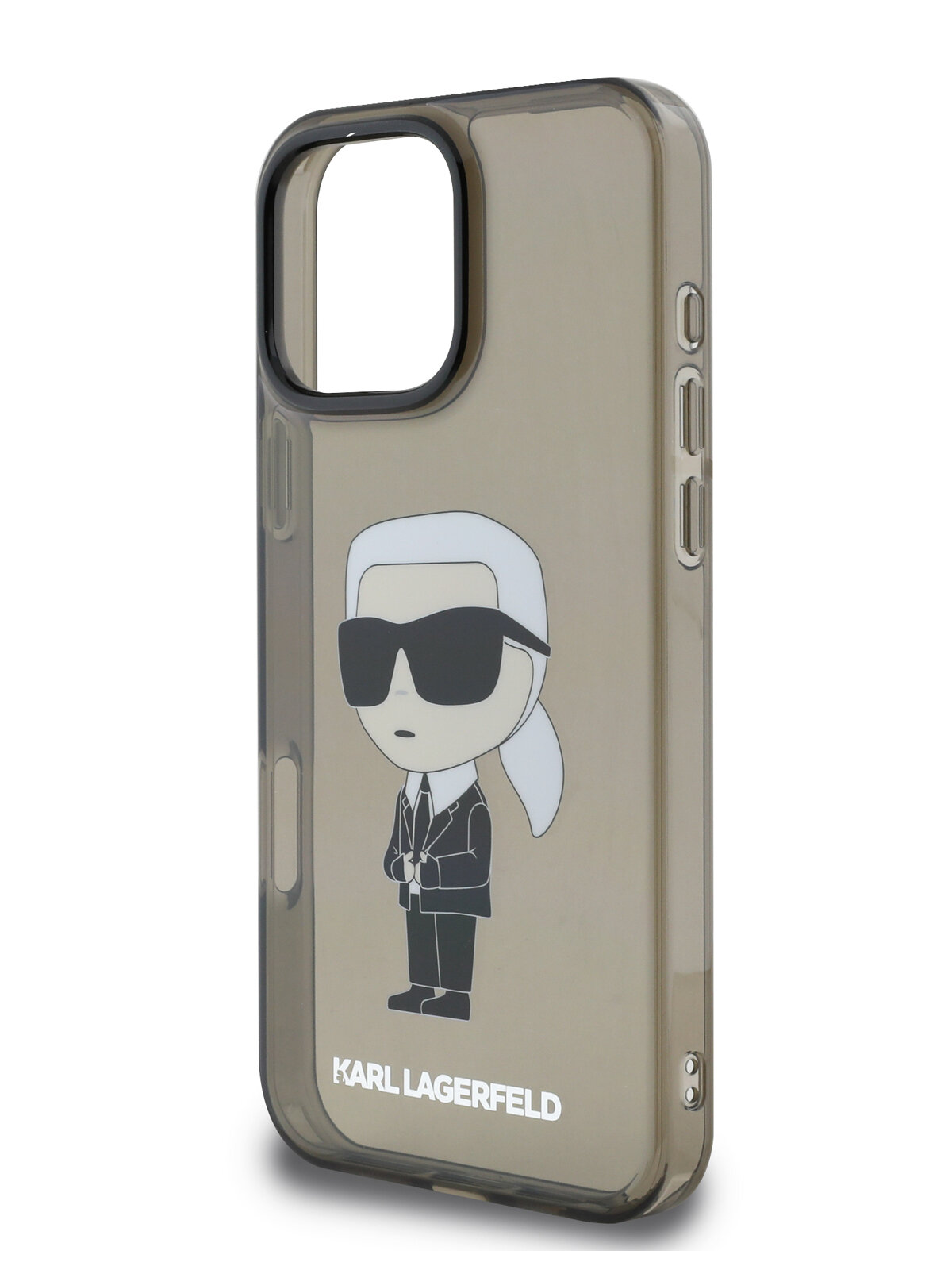 Lagerfeld для iPhone 16 Pro Max чехол PC/TPU NFT Karl Ikonik Hard Black
