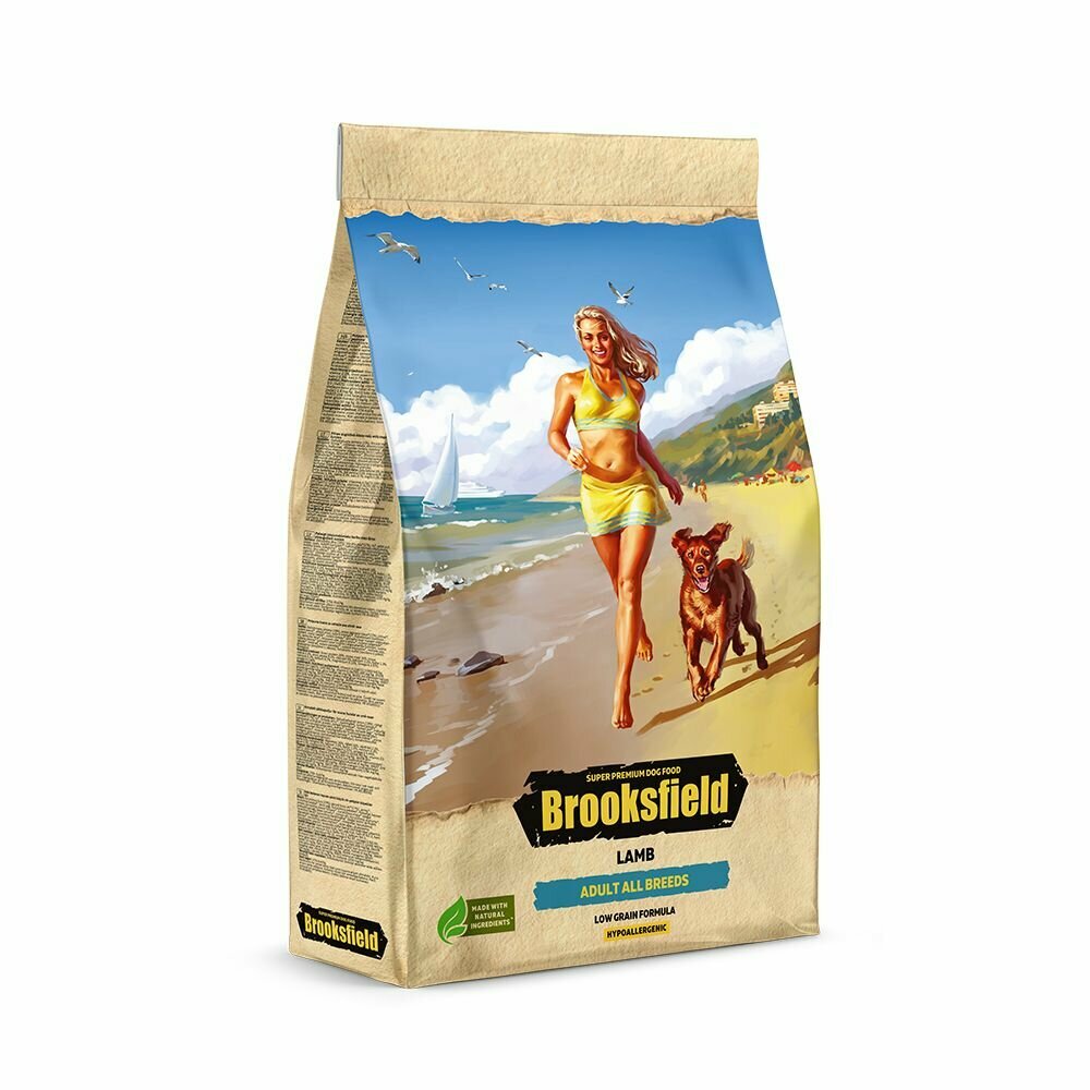 Корм для собак сухой для всех пород, гипоаллергенный BROOKSFIELD (Бруксфилд) Ягненок, 3 кг