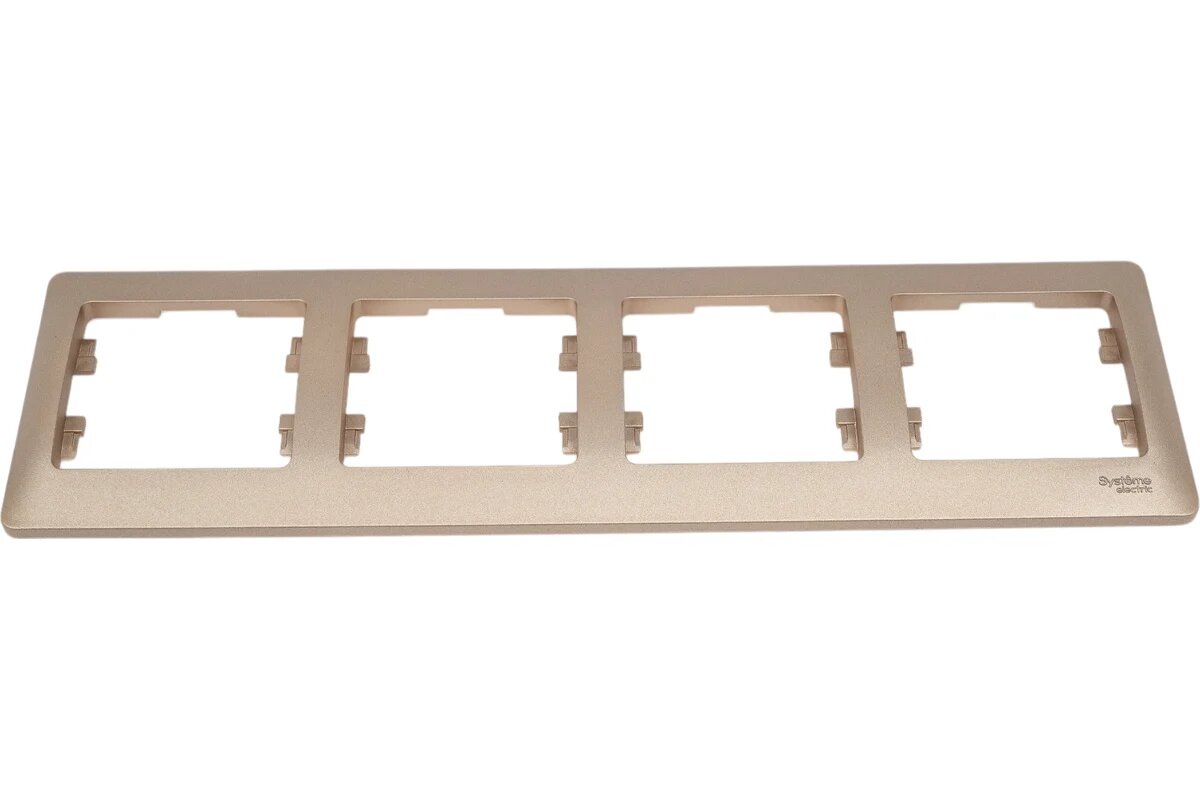 Рамка четверная горизонтальная Титан Schneider Electric GLOSSA GSL000404