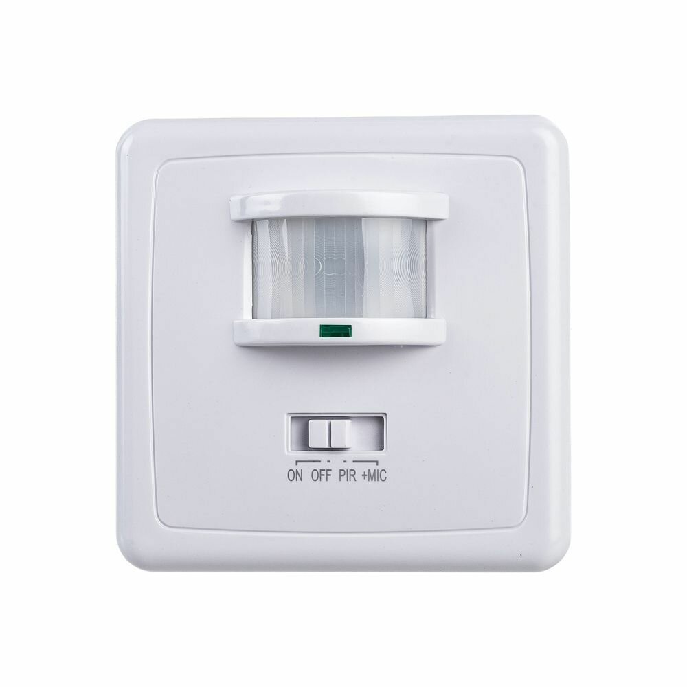 Датчик движения и освещенности Feron SEN1A/LX2000 1200W обнаружение 12м, белый 22016