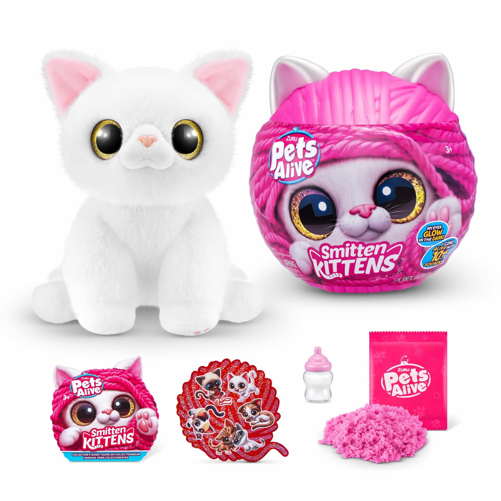 ZURU Pets Alive Smitten Kittens Surprise 1-Pack / Электронная интерактивная игрушка-сюрприз для плюшевого котенка