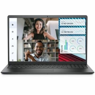 15,6" Ноутбук Dell 3520-D502 (3520-D502) черный - 1920x1080, WVA, Intel Core i5-1235U, ядра: 10 x 1,3 ГГц, 16 ГБ, SSD 512 ГБ, Intel Iris Xe Graphics, Ubuntu