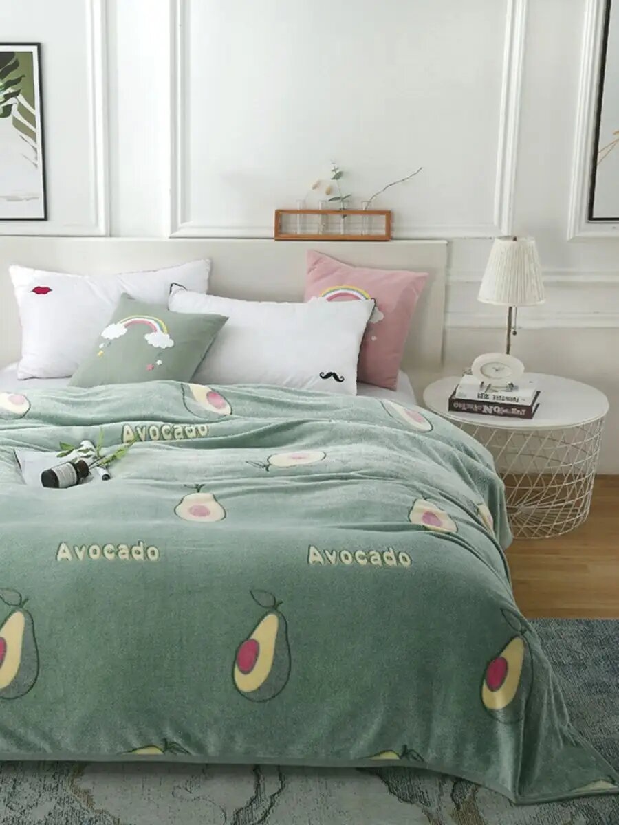 Плед 200х220 евро на кровать Lindo