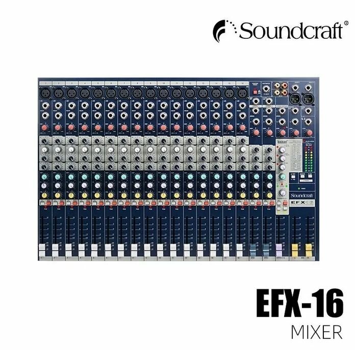 Soundcraft EFX-16 16-канальный Профессиональный реверберационный тюнинговый стол с эффектом DSP