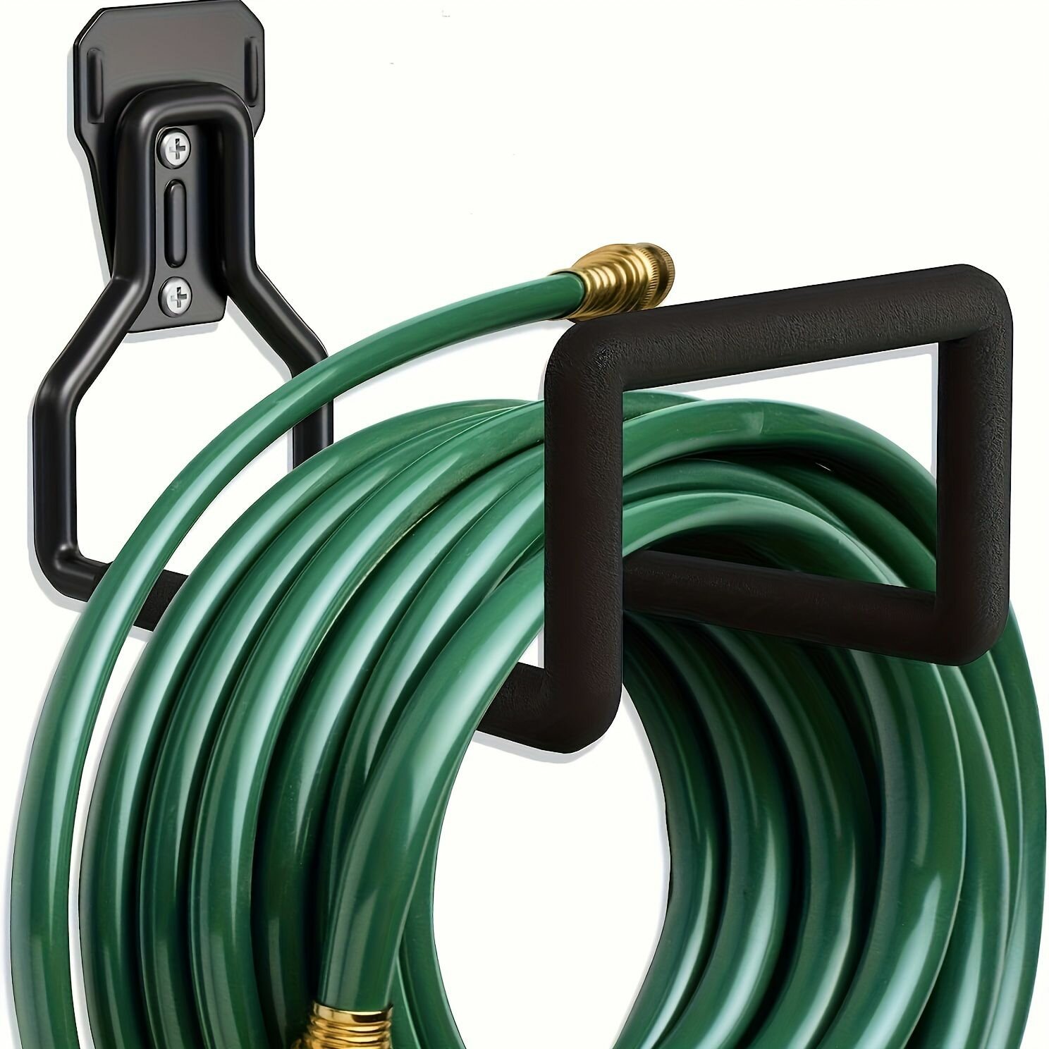 Настенный металлический держатель для шланга — прочный кронштейн для гаража и сада, устойчивый к коррозии и удобный