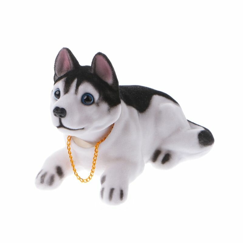 Забавная фигурка хаски для интерьера