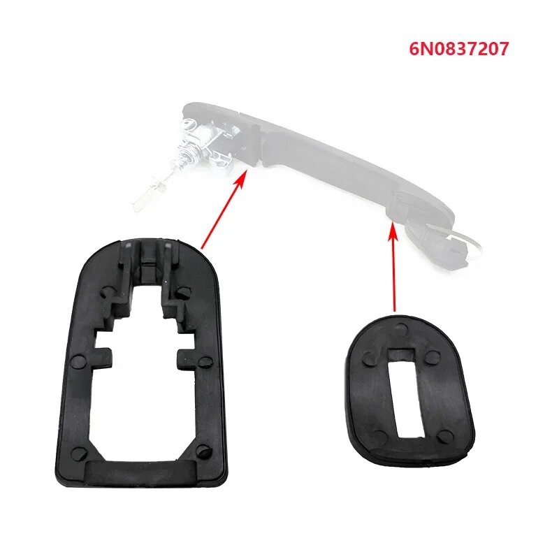 Набор для ремонта дверных ручек для Ford Galaxy VW Polo Sharan CADDY II SEAT ALHAMBRA 6N0837207C 6N0837207D Rubber mat