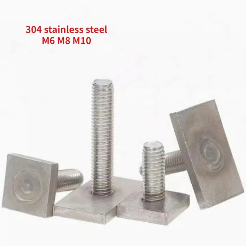 Болты с головкой молотка из нержавеющей стали 304 M6 M8 M10 M8-4pcs (19x19x5mm), 30mm