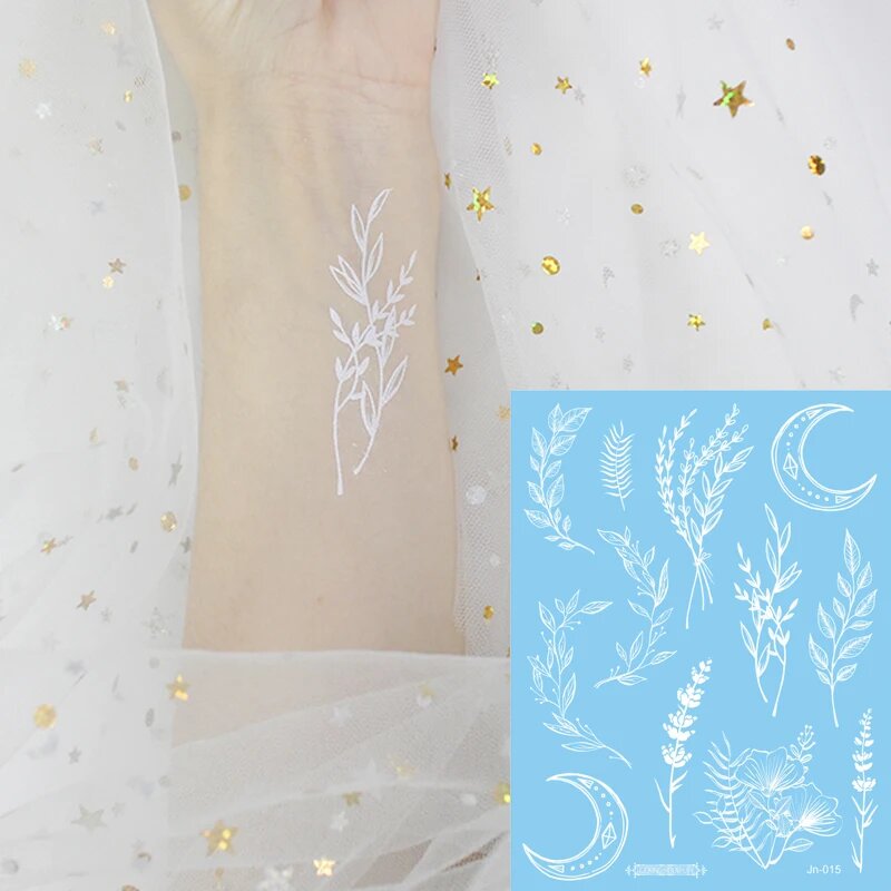 Временная татуировка Js15 луна, цветок, звезда