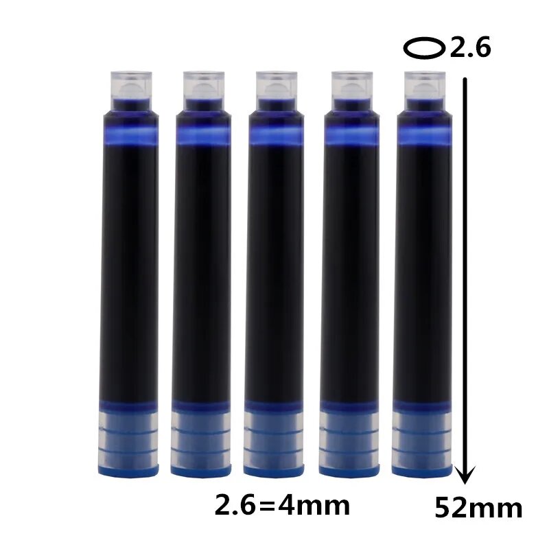 Перьевая ручка Jinhao 280 1.5mm, 5pcs ink Blue