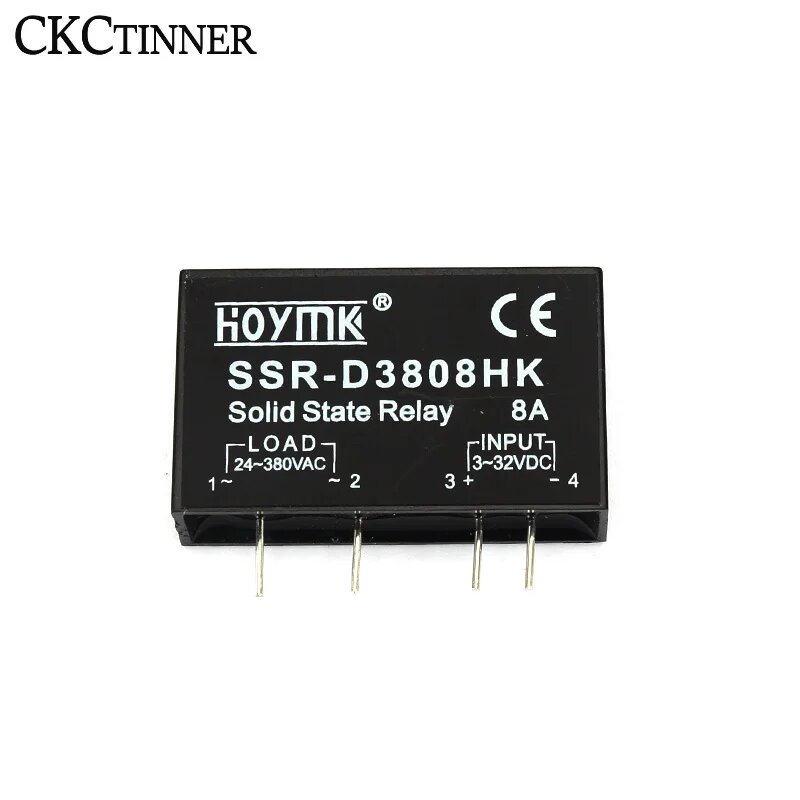 Реле твердотельное SSR-D3808 8A 24-380VAC