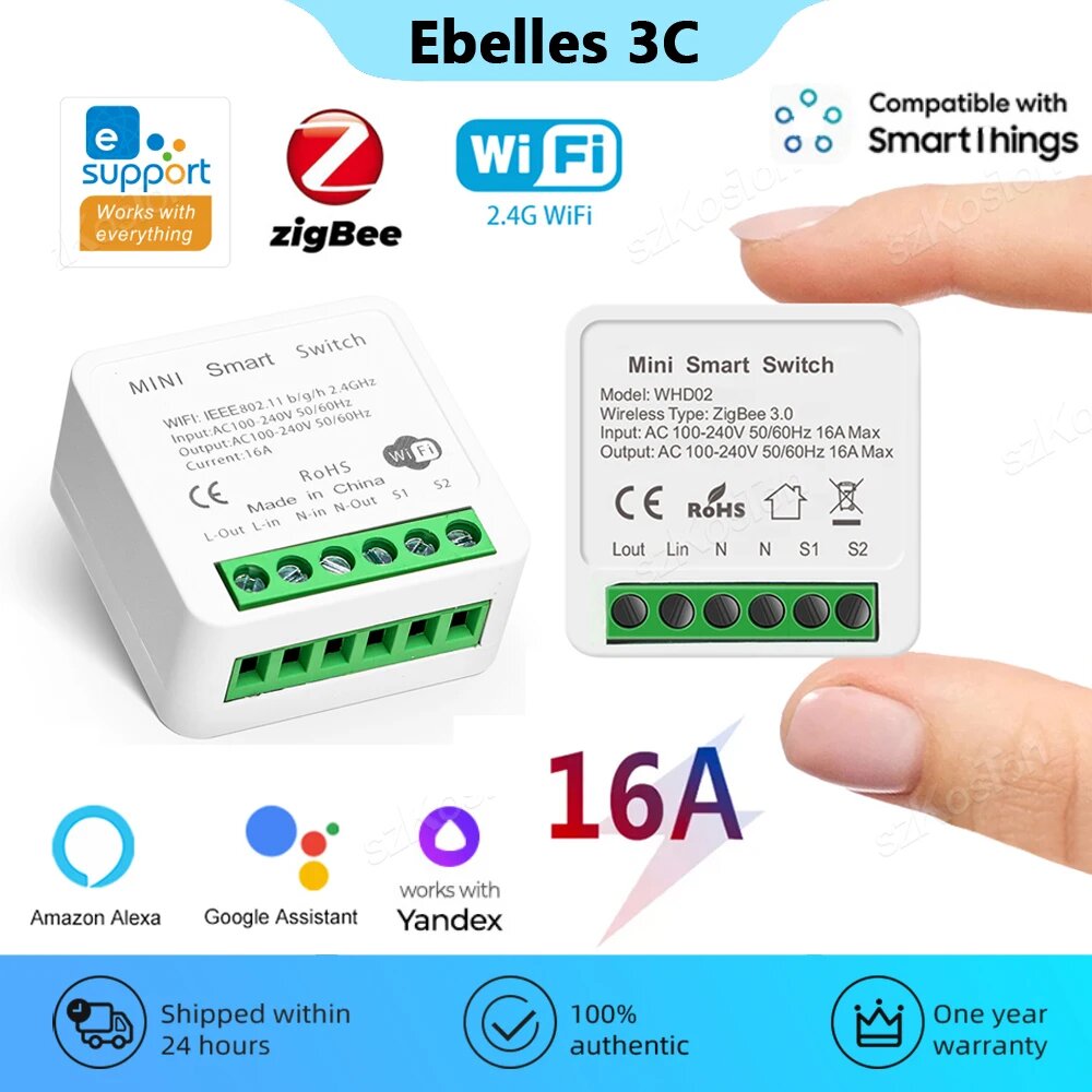 SZKOSTON WiFi Zigbee Умный выключатель zigbee