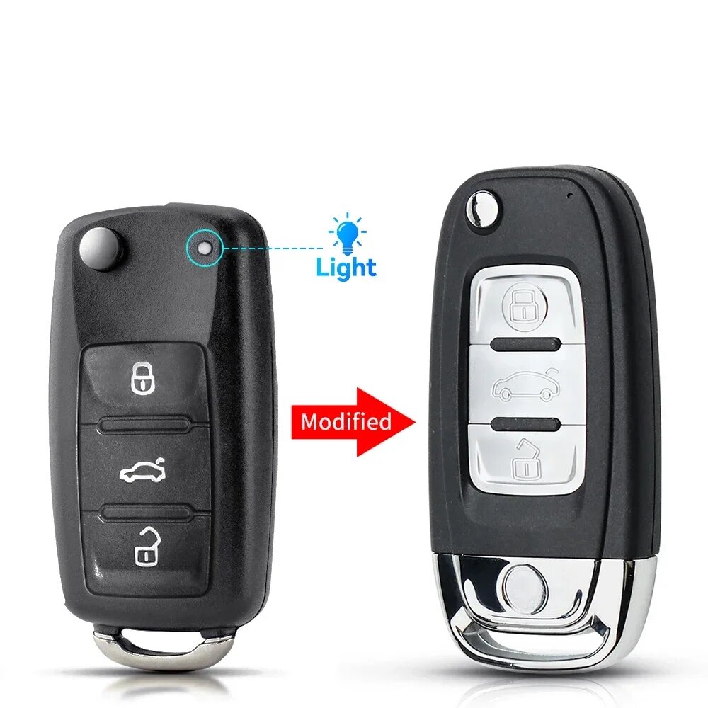 Модифицированный Корпус Автомобильного Ключа KEYYOU Для Volkswagen Seat Skoda — Modified Key