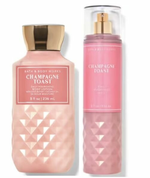Bath and body works крем для тела(Champagne Toast)lotion + mist set