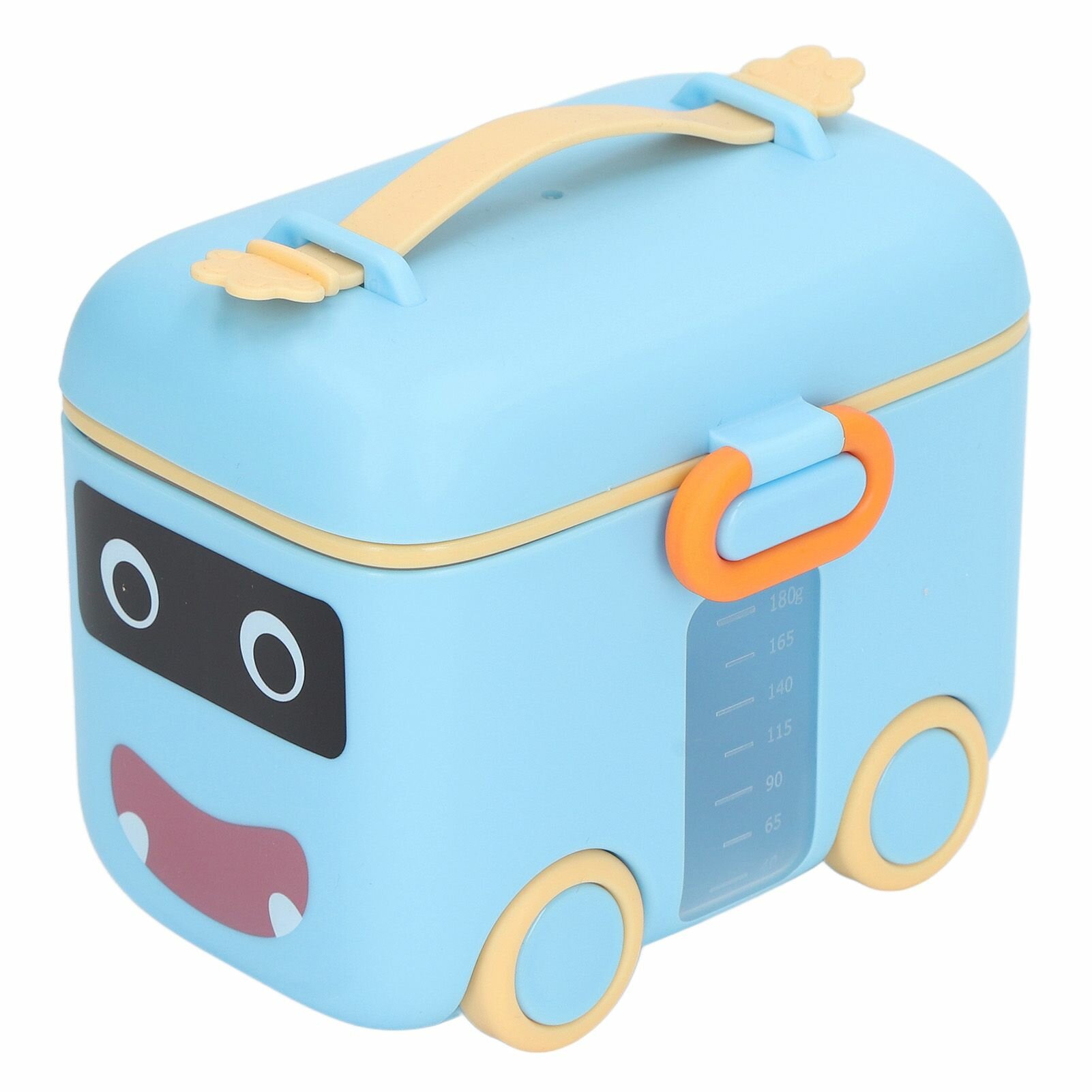 Детская дорожная коробка для сухого молока, безопасная герметичность, влагостойкий портативный дозатор для хранения сухого молока с ручкой синего цвета