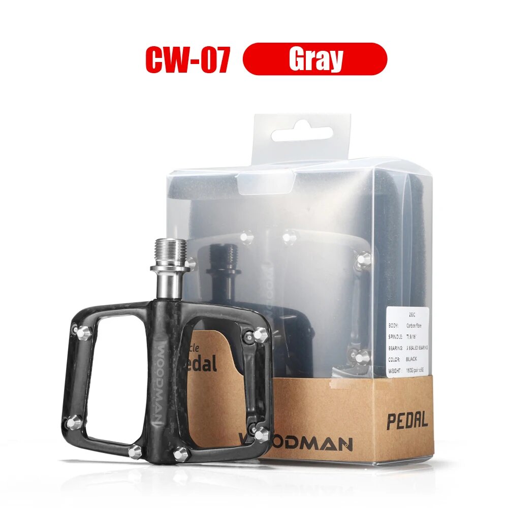 WOODMAN карбоновые складные педали Серый, CW07 pedal-gray
