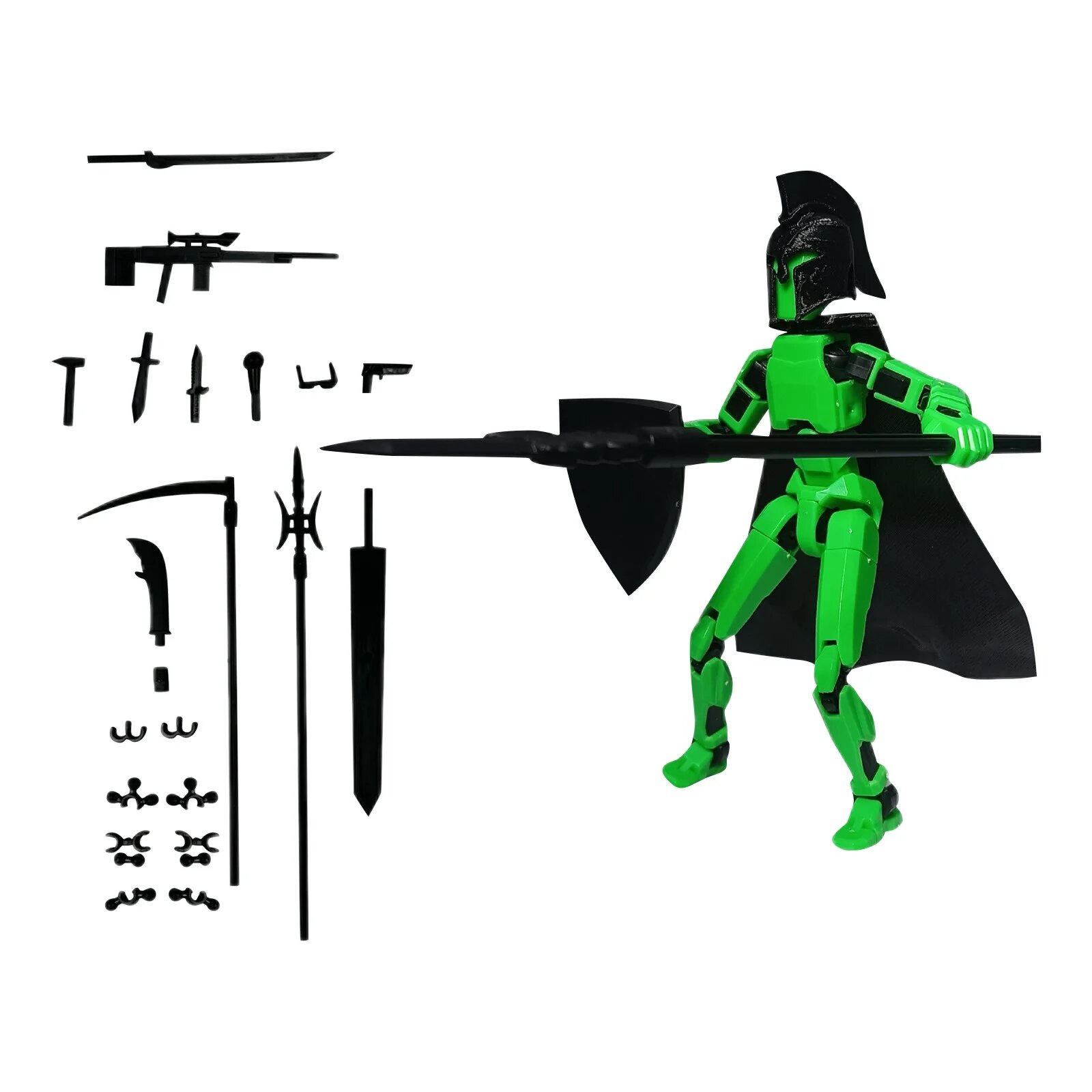 Фигурка Titan 13, фигурка робота T13, игрушки Stikbot с аксессуарами для оружия, 3D-печатные фигурки, многосочлененные п