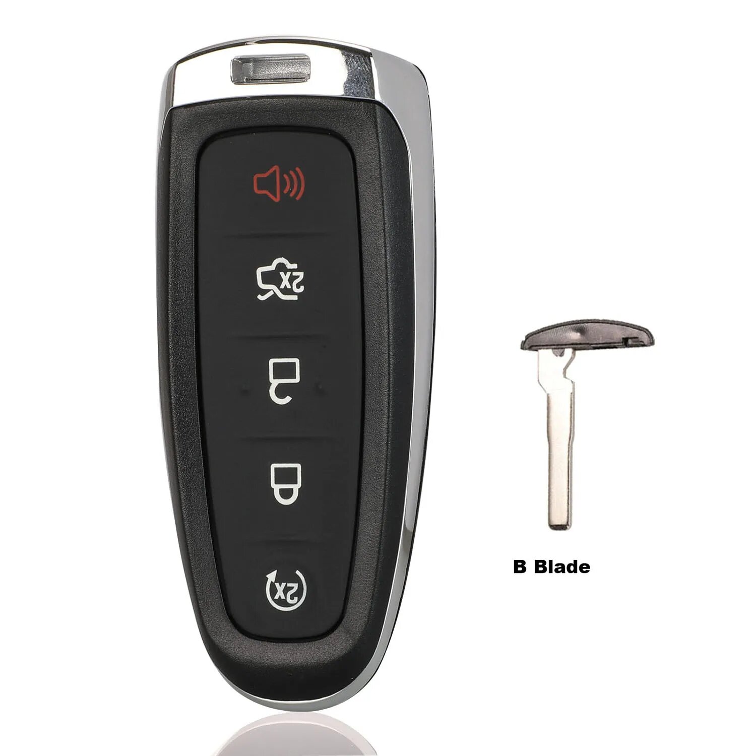 Jingyuqin 5 кнопок дистанционного ключа автомобиля чехол Fob для Ford Explorer Edge Escape Flex aurus 2011 2012 2013 2014 2015 умный автомобиль B style