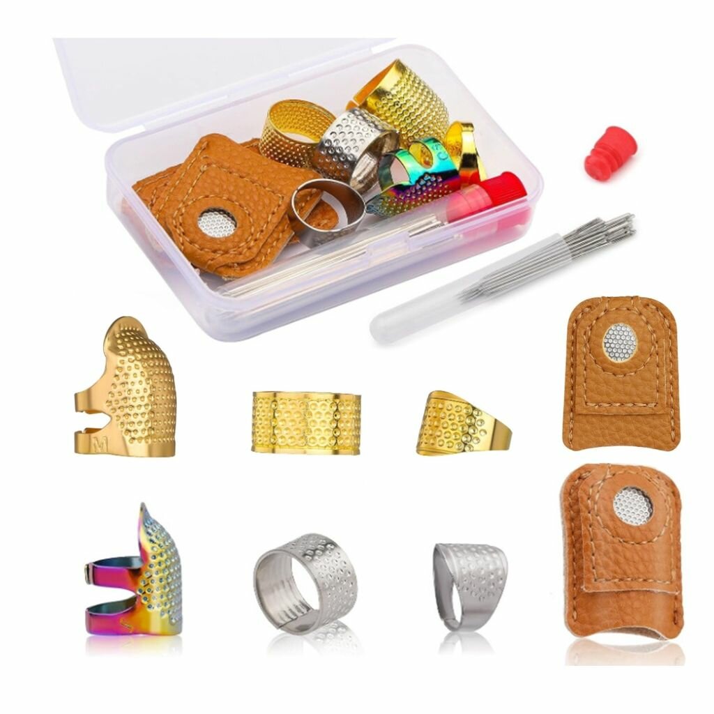 Металлические кольца для шитья наперстков, регулируемые защитные кожухи пальцев, монеты,