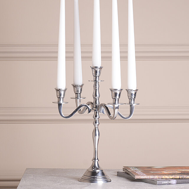 Подсвечник-канделябр на 5 свечей Эймсберри 30 см, Boltze, 3839000