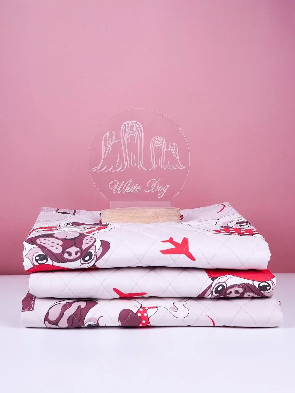 Многоразовая непромокаемая пеленка White Dog "Щенячья радость" 70*100 см