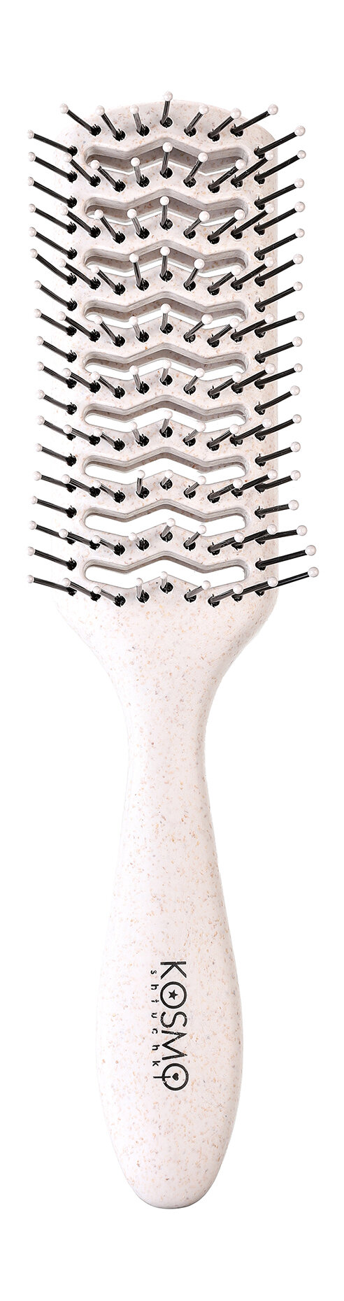 KOSMOSHTUCHKI Расческа БИО прямоугольная продувная серая
