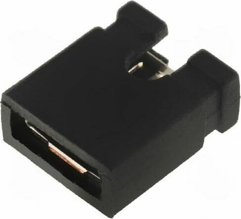 Разъем NINIGI JUMPER-B Перемычка штыревой "мама" открытая 2,54мм 1x2 черный 1шт