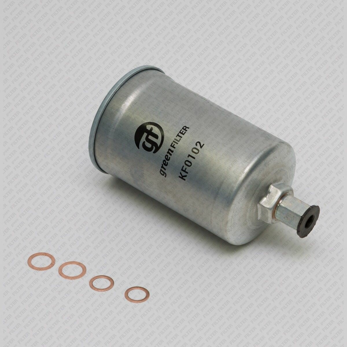 Фильтр топливный для AUDI 80/100/A6 84, VOLKSWAGEN Scirocco/Corrado/Golf/Jetta 82, Green Filter KF0102