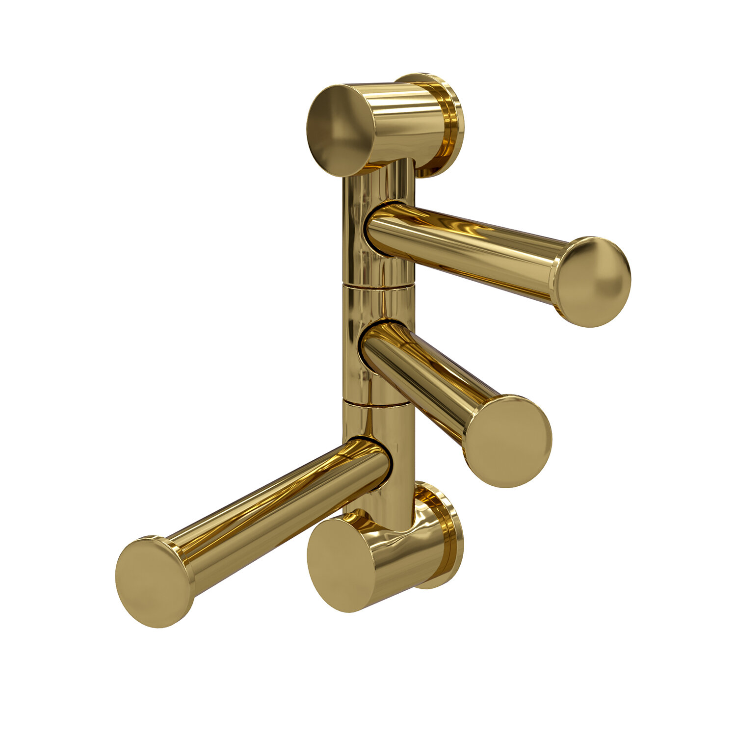 Держатель полотенец WasserKRAFT (1053PG) тройной, золото