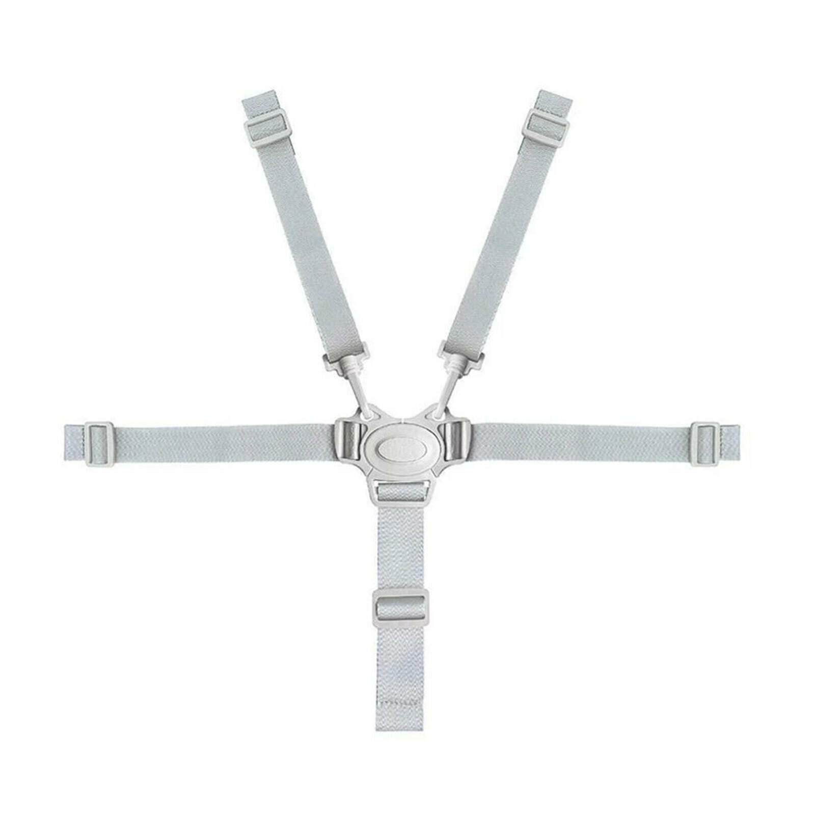 Детское сиденье безопасности, Нейлоновые ремни 5-точечной системы для детского стульчика - серые кнопки