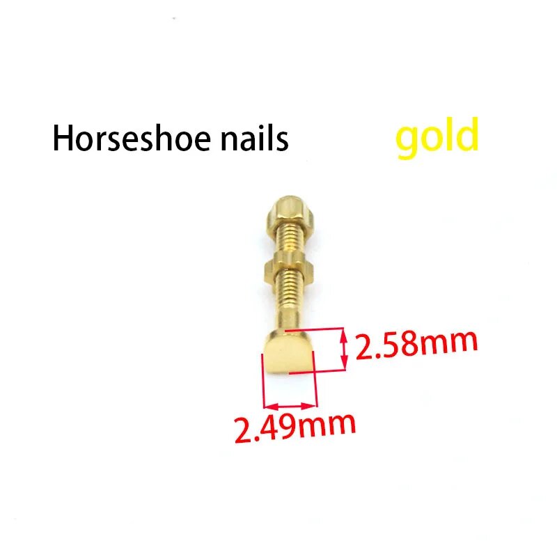 Аксессуары для очков: винты золотые и серебряные gold horseshoe