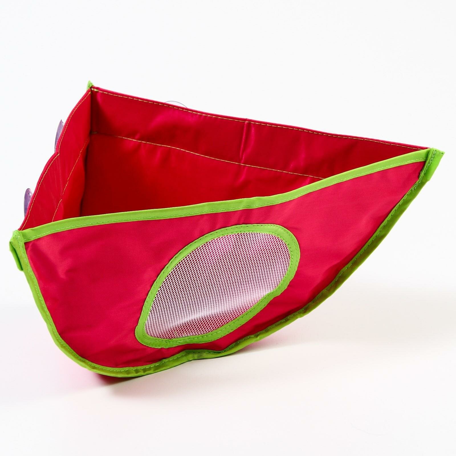 Сетка для хранения игрушек в ванной Крошка Я, цвет розовый, на присосках