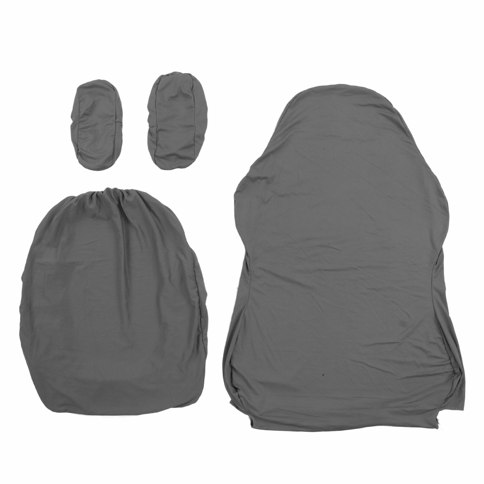 Чехол для игрового кресла, однотонный, дышащий, из полиэстера, высокоэластичный, для офисного кресла с подлокотниками, для дома, светло-серый.